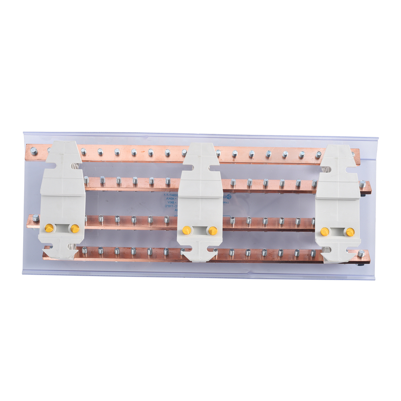 DIN-rail busbar 4-pole split junction box - Buy 4 pole Terminal box ...